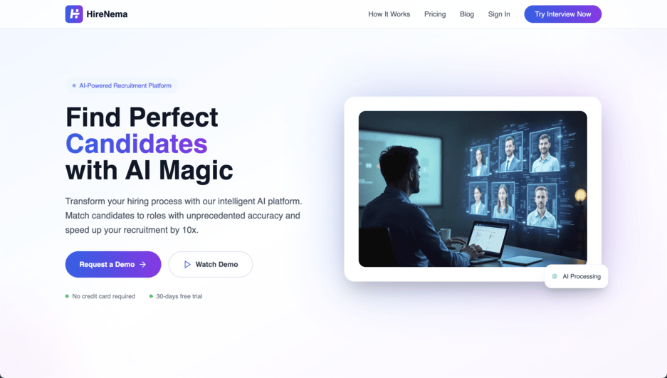HireNema - Revolutionize Your Hiring Process with AI